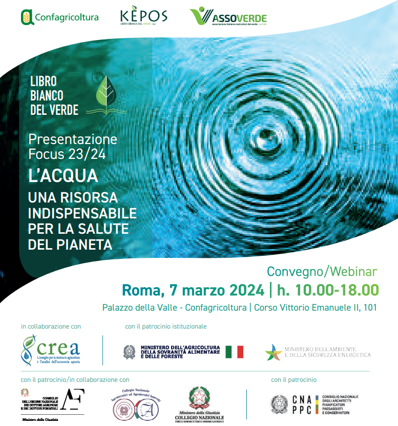 LIBRO BIANCO DEL VERDE - L'ACQUA, UNA RISORSA INDISPENSABILE PER LA SALUTE DEL PIANETA - LIBRO ...