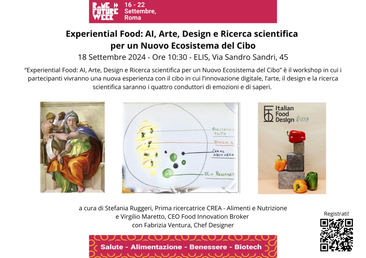 Experiential Food: AI, Arte, Design e Ricerca scientifica per un Nuovo Ecosistema del Cibo ...