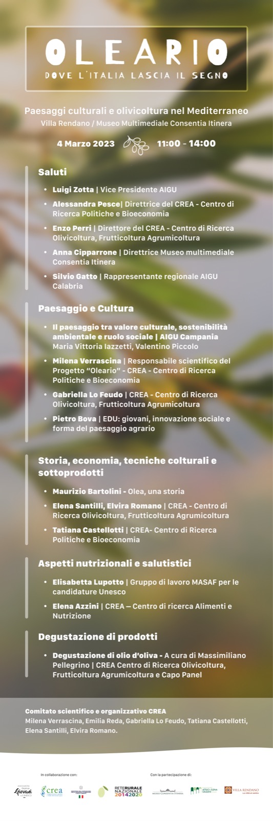 “Oleario, dove l’Italia lascia il segno. Paesaggi culturali e ...