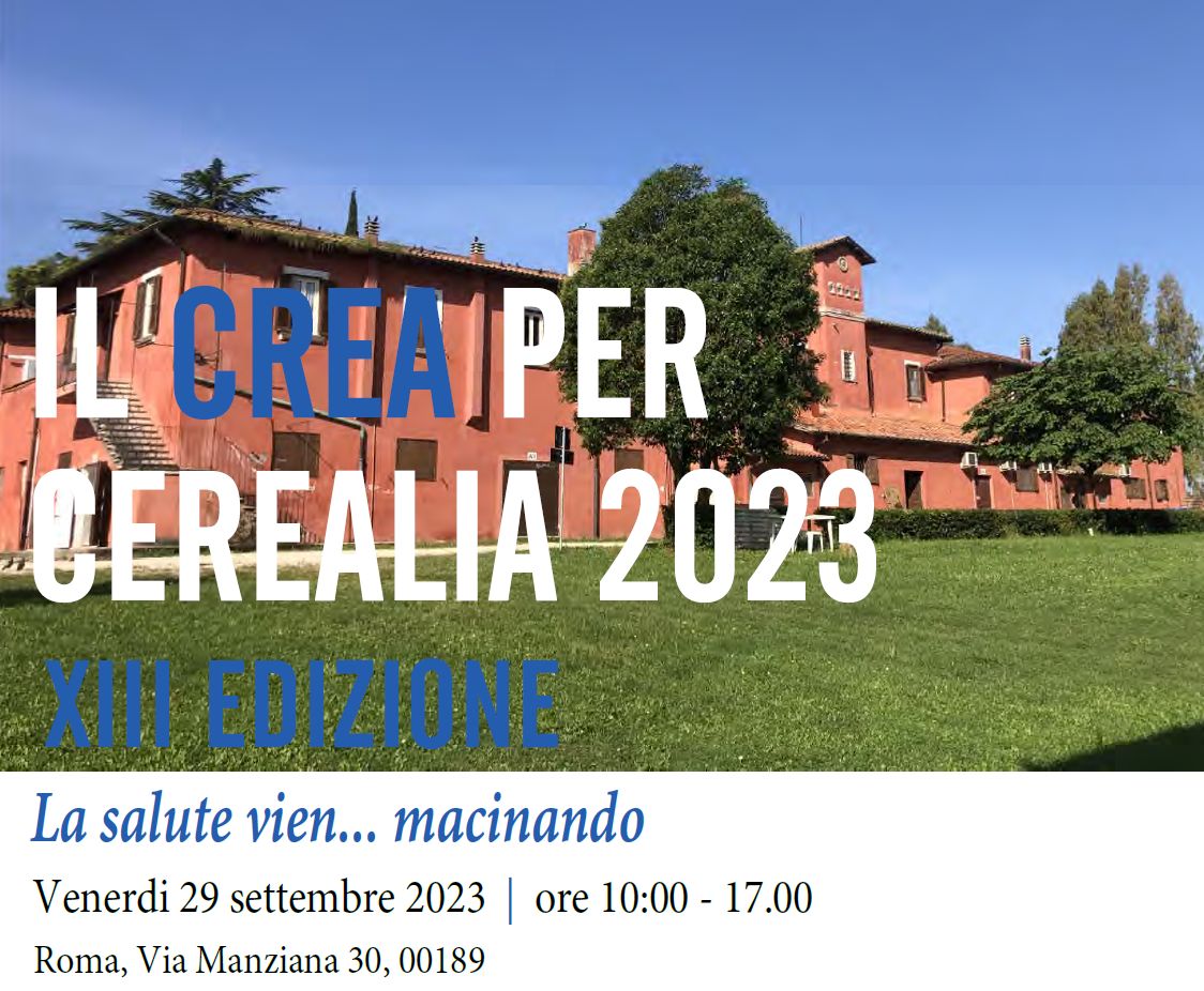 Il CREA Centro di Ricerca Ingegneria e Trasformazioni agroalimentari a ...